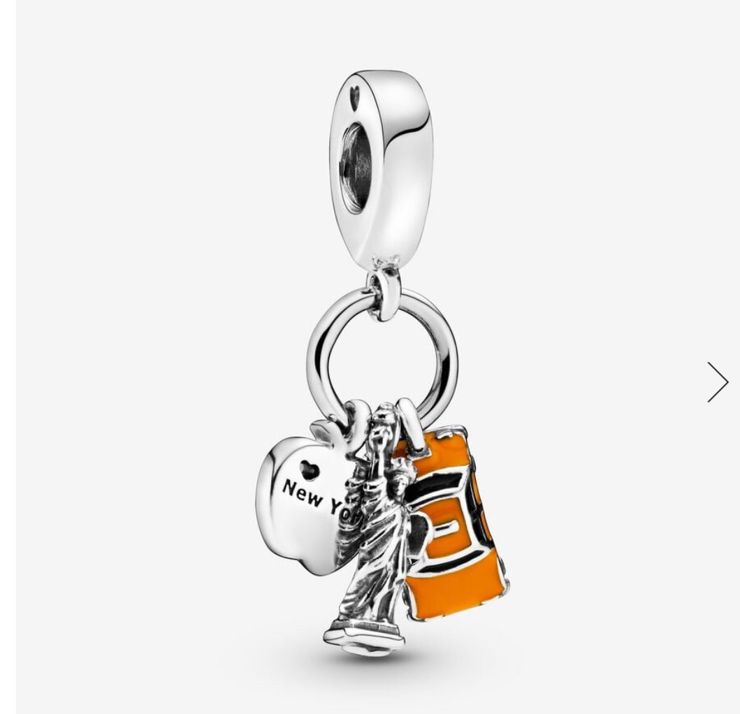 Pandora Symbols of New York City Dangle Charm, Women's Fashion, Jewelry ...