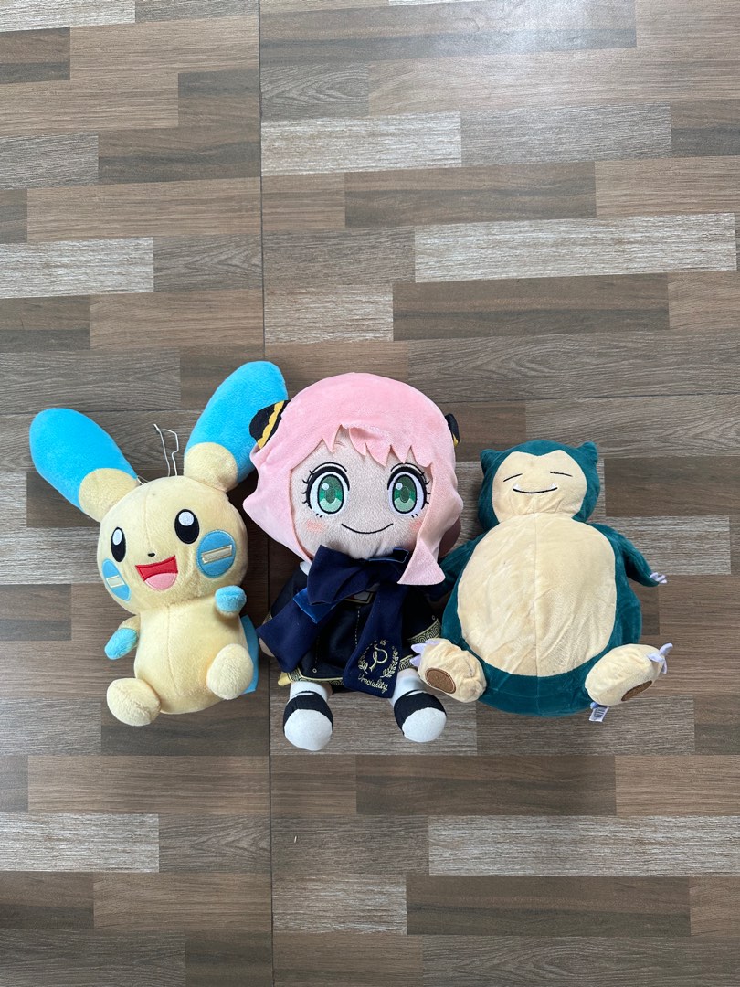 Pokemon and ANYA Plush, Hobbies & Toys, Toys & Games on Carousell