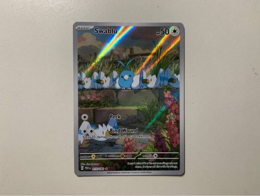 Pokemon Paradox Rift TCG English Swablu, Hobbies & Toys, Memorabilia ...