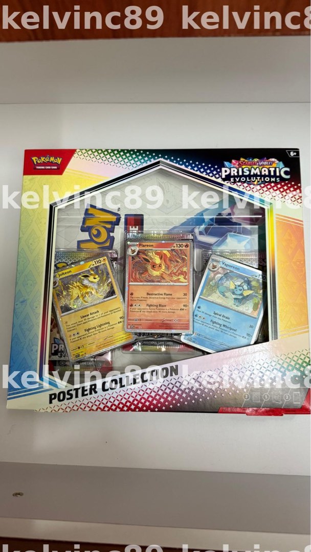 Pokemon PTCG Prismatic Evolution Poster Collection, Hobbies & Toys, Toys & Games on Carousell