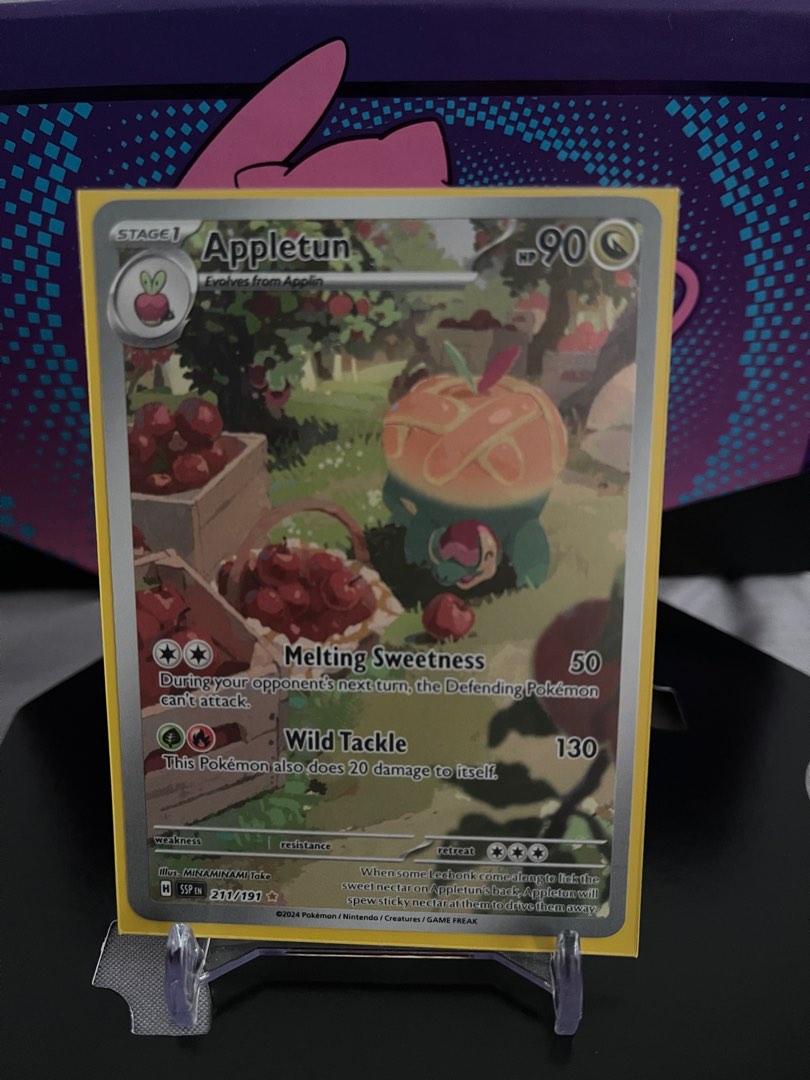Pokemon TCG Appletun - 211/191 - Illustration Rare: Surging Sparks ...