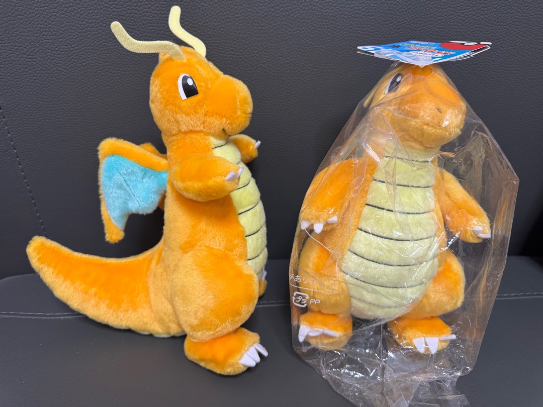 Pokémon basic dragonite 寵物小精靈 寶可夢 快龍 啟暴龍 得意 毛公仔 禮物 全新 日版, 興趣及遊戲, 玩具 ...