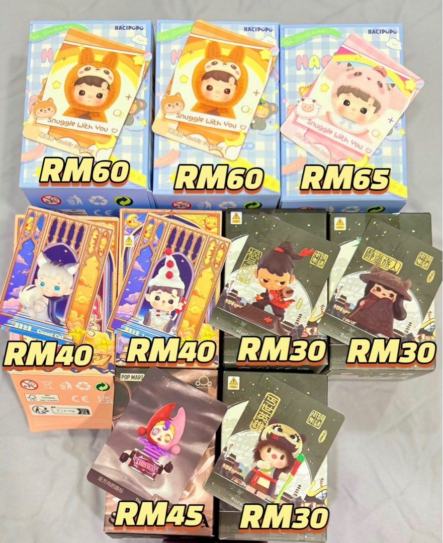 Popmart confirmed blind boxes, Hobbies & Toys, Toys & Games on Carousell
