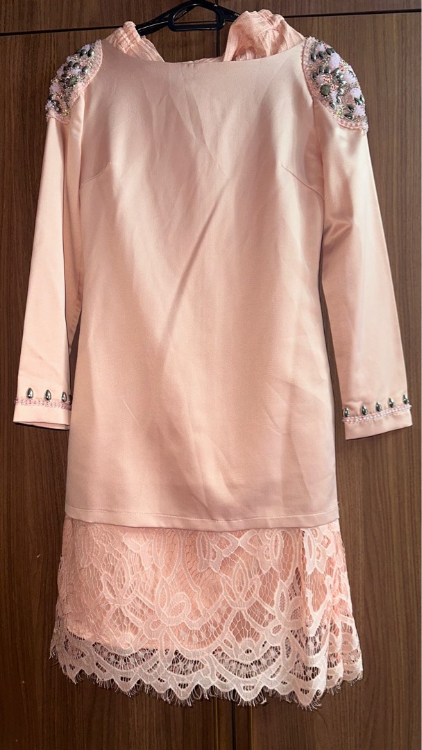 PRELOVED Jovian Heavy beaded on shoulder dress with sling at the back ...