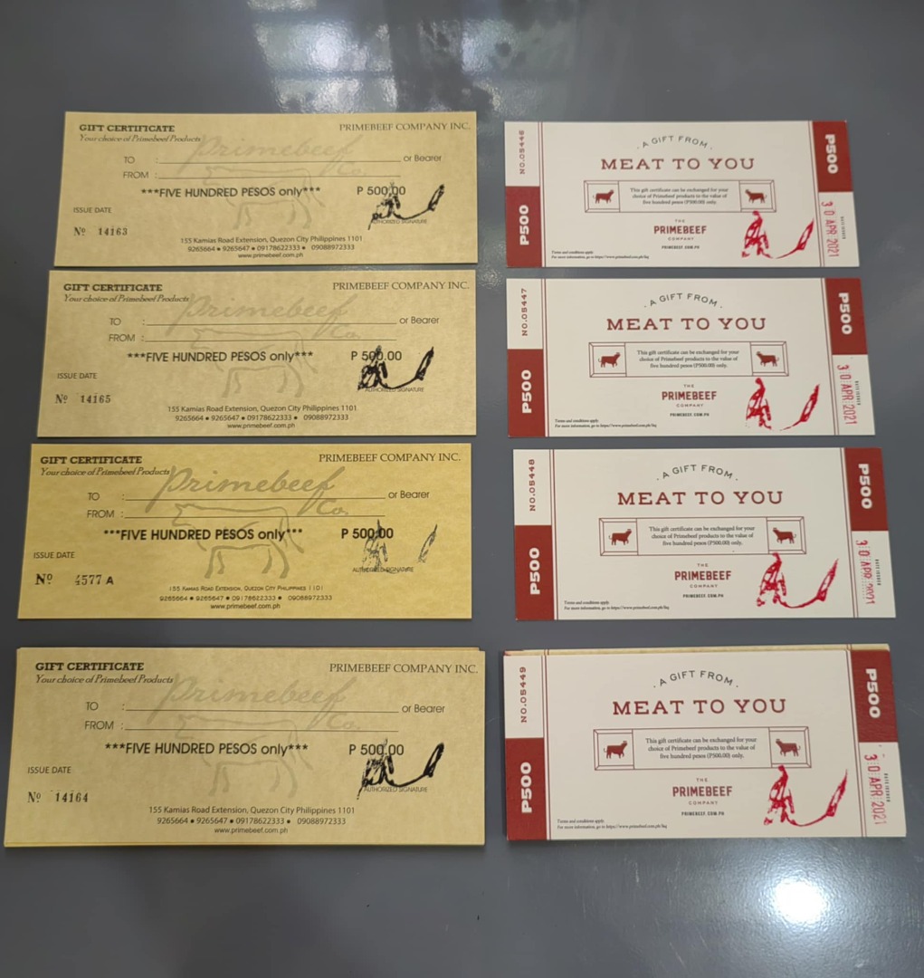PrimeBeef Voucher, Tickets & Vouchers, Store Credits on Carousell