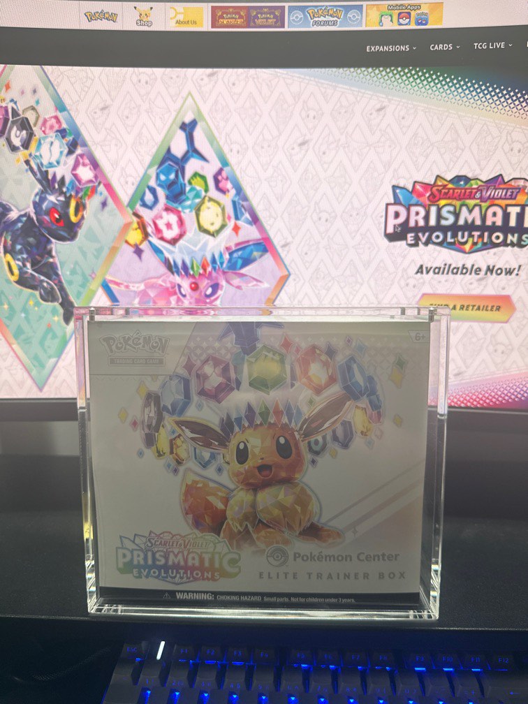 Prismatic Evolutions PC ETB, Hobbies & Toys, Toys & Games on Carousell