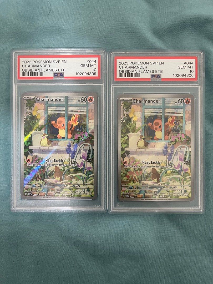 [PSA 10] Charmander #44 - 2023 Pokemon SV Obsidian Flames ETB Promo ...