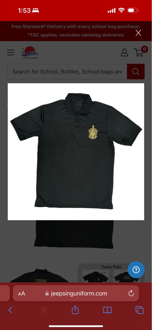 Raffles JC Polo, Men's Fashion, Tops & Sets, Tshirts & Polo Shirts on ...