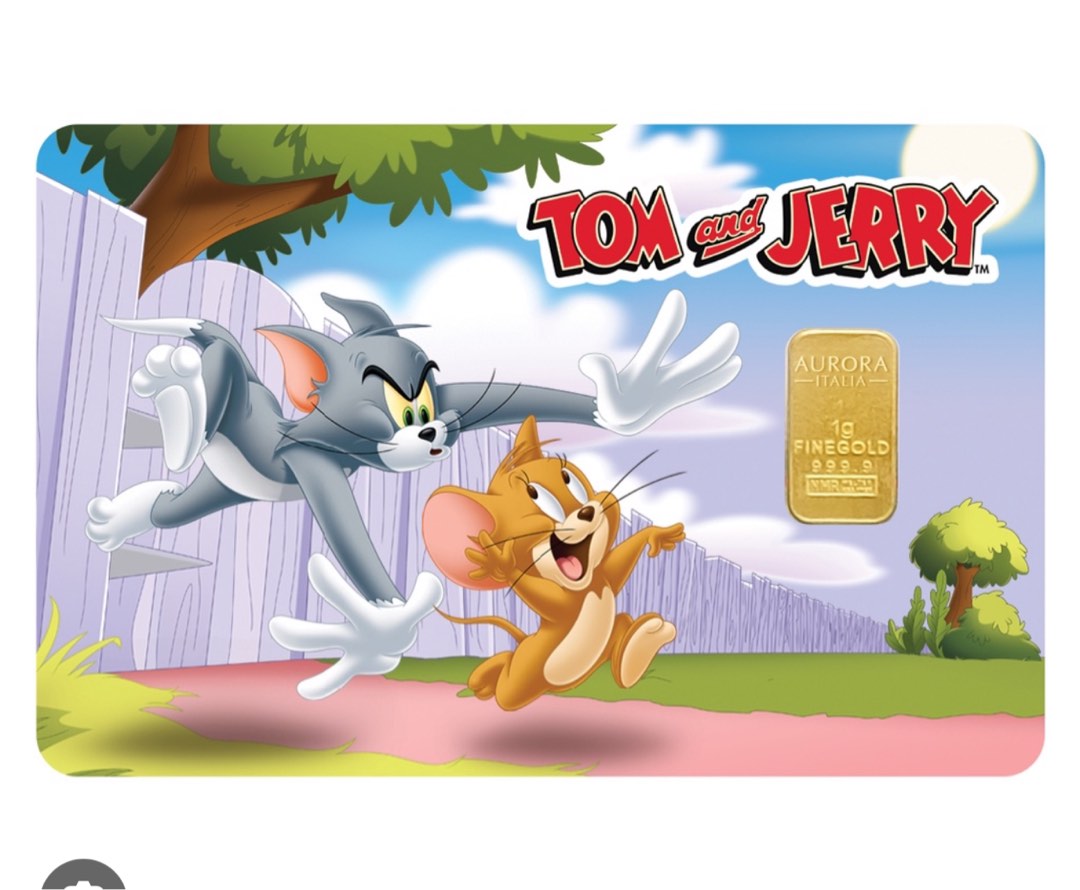 Public Gold 1gram 999.9 (24K)- TOM & JERRY, Hobbies & Toys ...