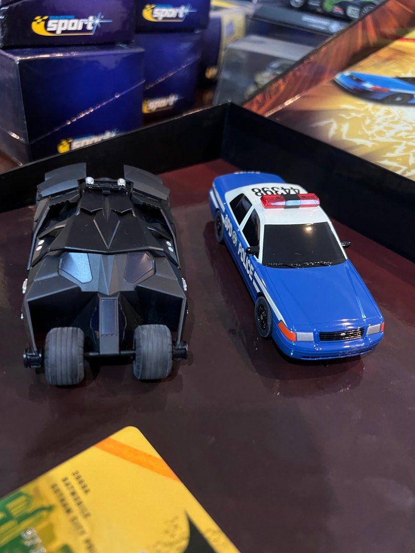 Scalextric Batmobile + Gotham City Police Car (Batman Begins Limited ...