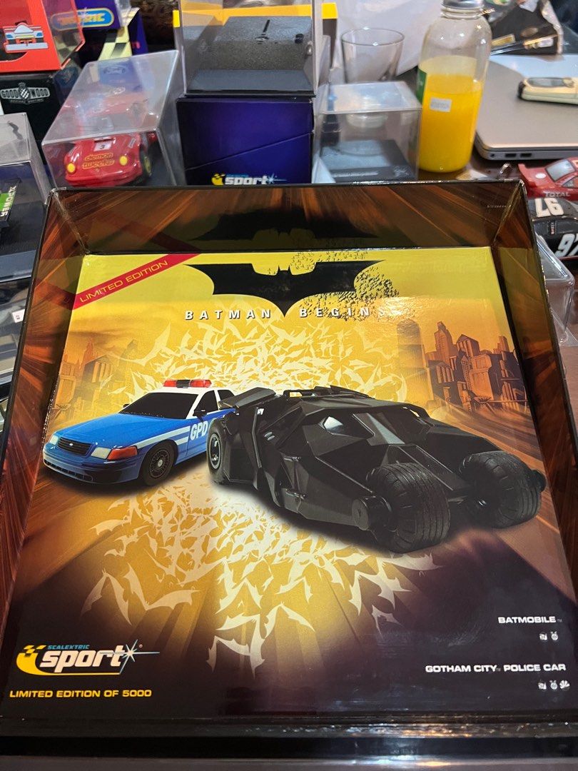 Scalextric Batmobile + Gotham City Police Car (Batman Begins Limited ...