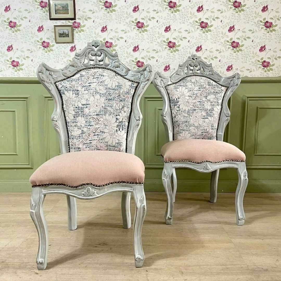 Set of 2 Antique French Louis XVI style Grand Chair (Huge), Furniture ...