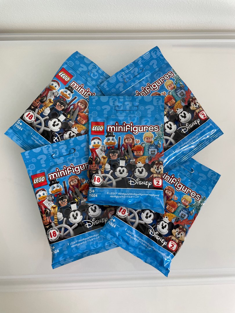 Set of 5 Random Sealed unopen Lego 71024 Disney Minifigures Minifigure ...