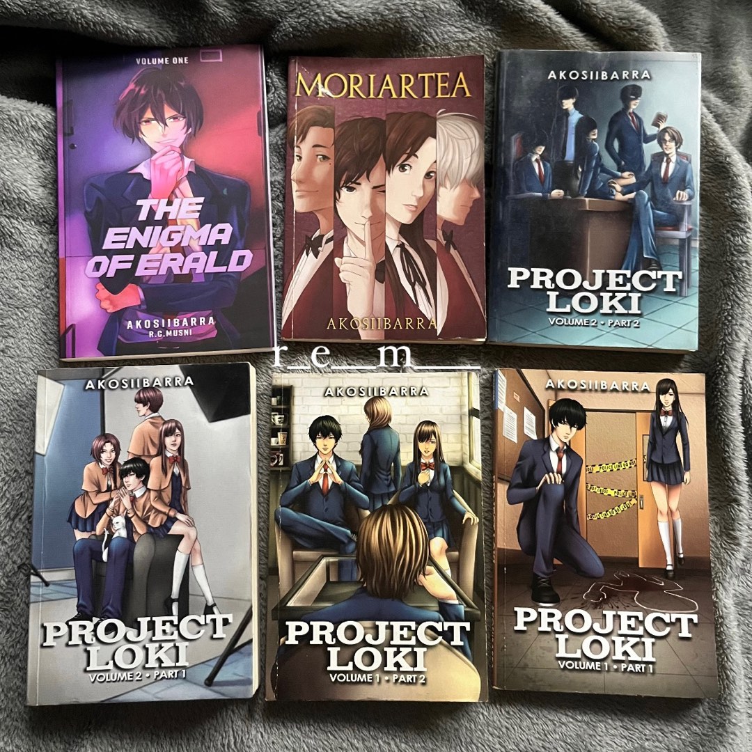 [SIGNED 5/6] WATTPAD SET: Project Loki Book 1 Part 1-2, Book 2 Part 1-2 ...