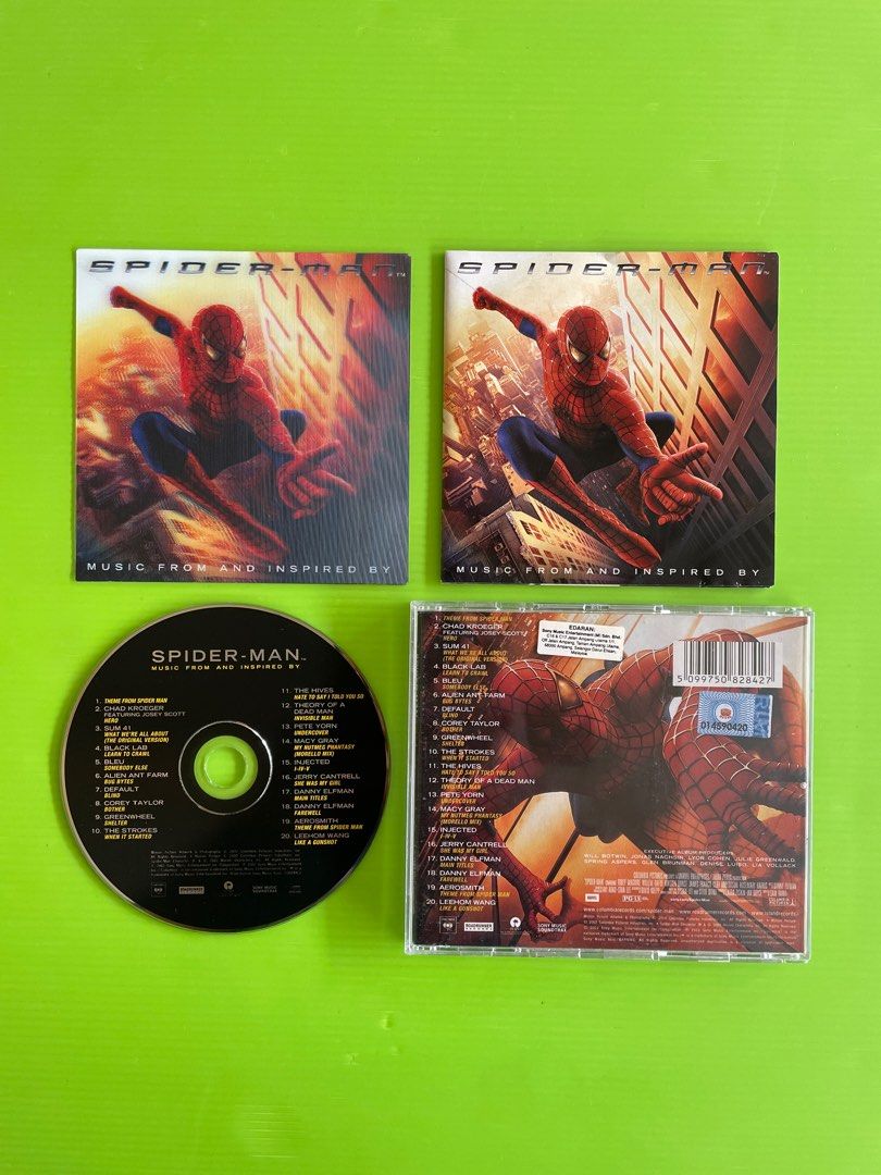 Spider-Man Music From & Inspired By Limited Edition 3D Album Cover CD ...