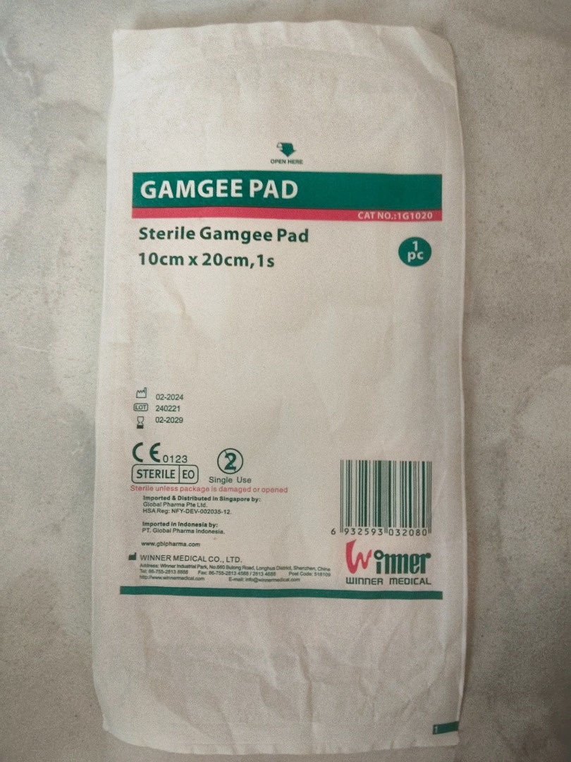 Sterile Gamgee Pad, Health & Nutrition, Medical Supplies & Tools on ...