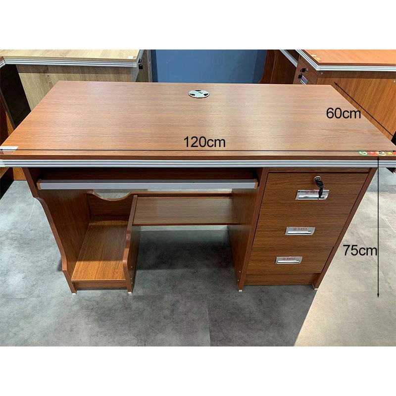 Study Table/Desk/Office Table/120cm/140cm Color:Dark brown,Light wooden ...