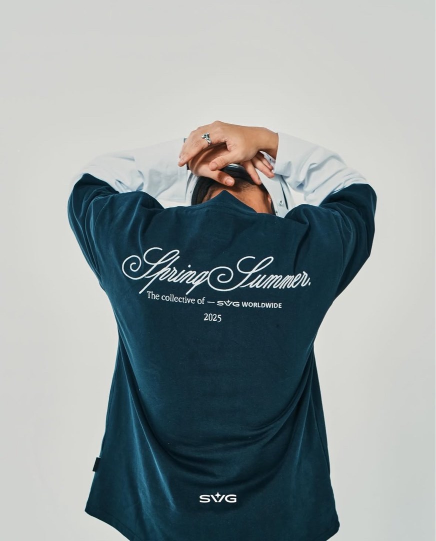 SVG CURSIVE TEE, Men's Fashion, Activewear on Carousell