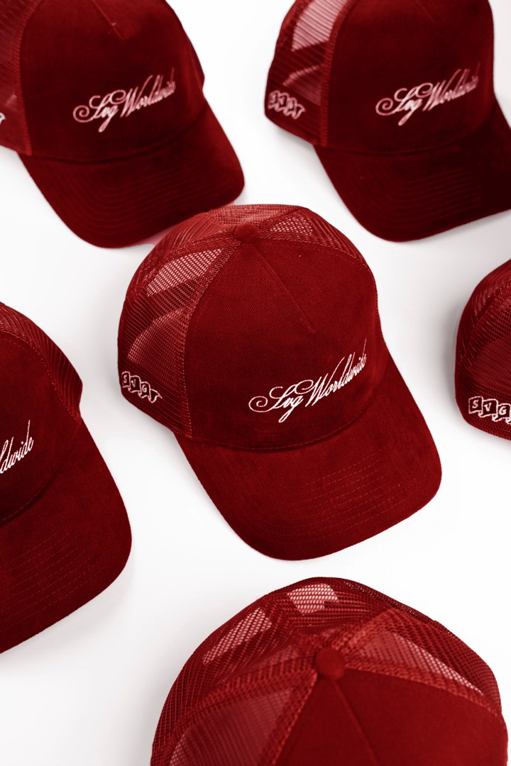 SVG CURSIVE TRUCKER CAP, Men's Fashion, Watches & Accessories, Cap & Hats on Carousell