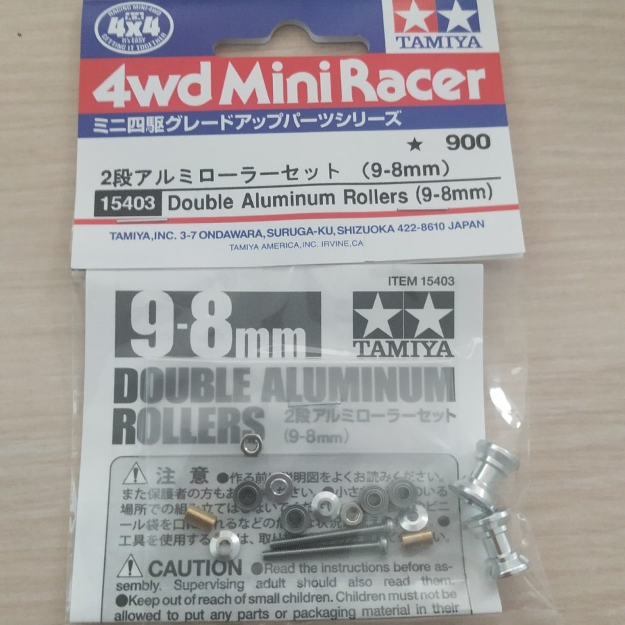 Tamiya Mini 4WD 15403 Double Aluminum Rollers 9-8mm, Hobbies & Toys, Toys & Games on Carousell