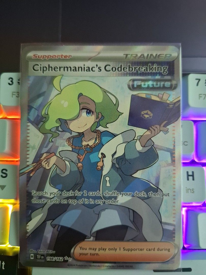 Temporal Forces 198/162 Ciphermaniac's Codebreaking|Full art secret rare, Hobbies & Toys, Toys ...