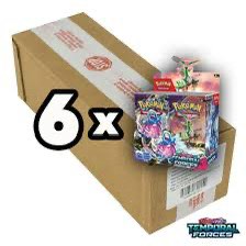 Temporal Forces Booster Box Case. Gastly Raging Bolt Gengar Iron Crown ...