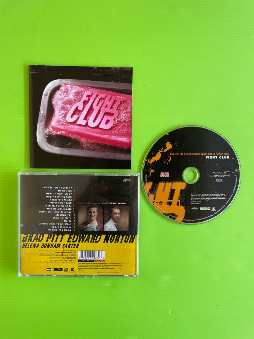 The Fight Club Original Motion Picture Score By The Dust Brothers ...