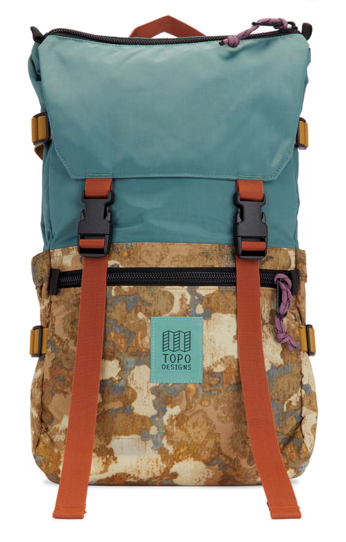Topo Designs Rover Pack Classic in Sea Pine and Blur Camo, Men's ...