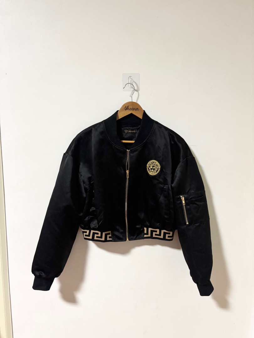 Versace bomber jacket, Luxury, Apparel on Carousell