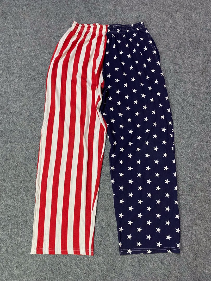 VINTAGE AMERICAN FLAG USA PANTS MEN JEFF HAMILTON SUPREME BAPE ...
