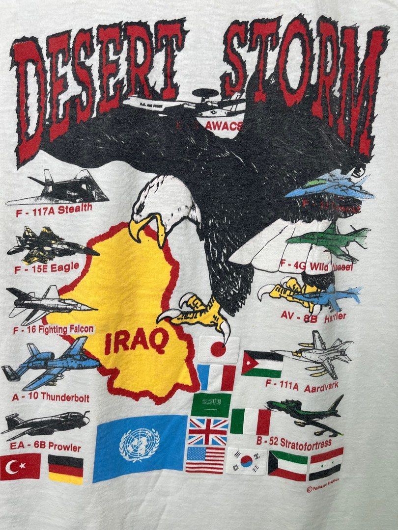 Vintage Desert Storm, Men's Fashion, Tops & Sets, Tshirts & Polo Shirts ...