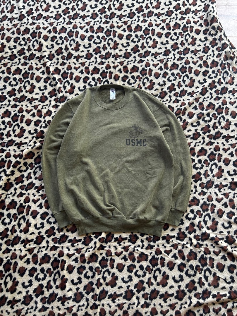 VINTAGE USMC SWEATER, Men's Fashion, Tops & Sets, Hoodies on Carousell