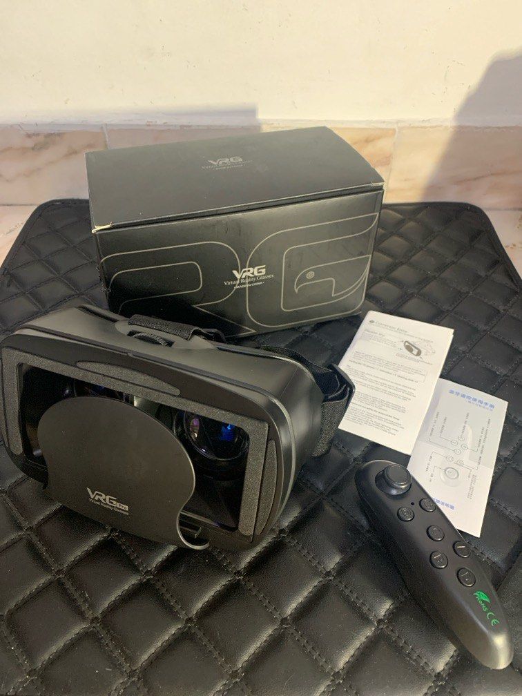 VRG Pro Virtual Machine Reality Glasses with Blue Coated Lens Headset ...