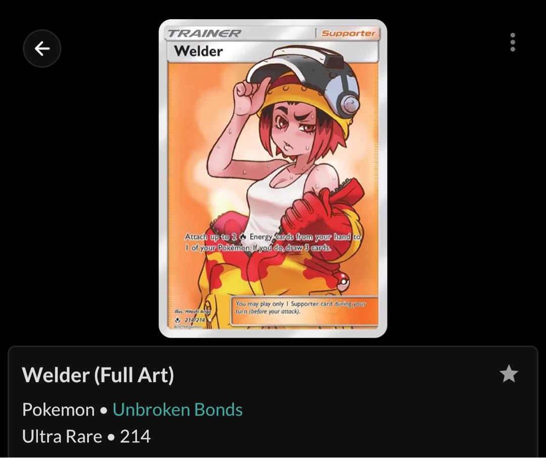 Welder full art - unbroken bonds Pokemon, Hobbies & Toys, Toys & Games ...