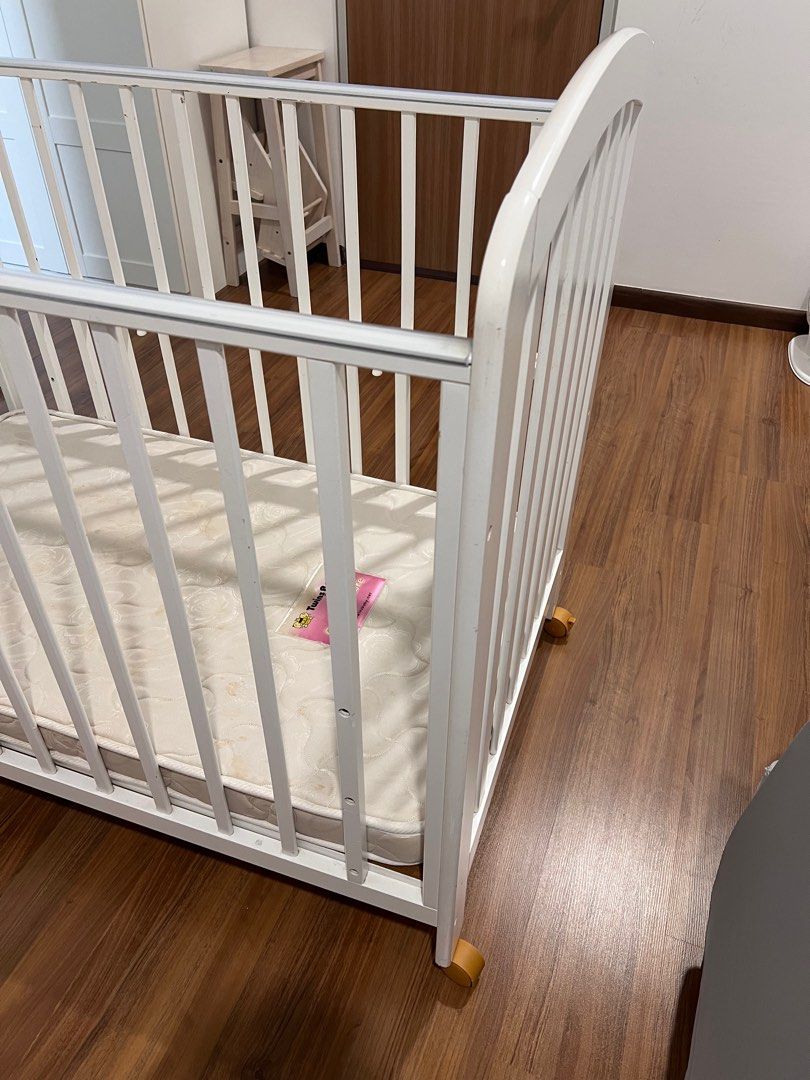 White cot twin baby brand, Babies & Kids, Baby Nursery & Kids Furniture ...