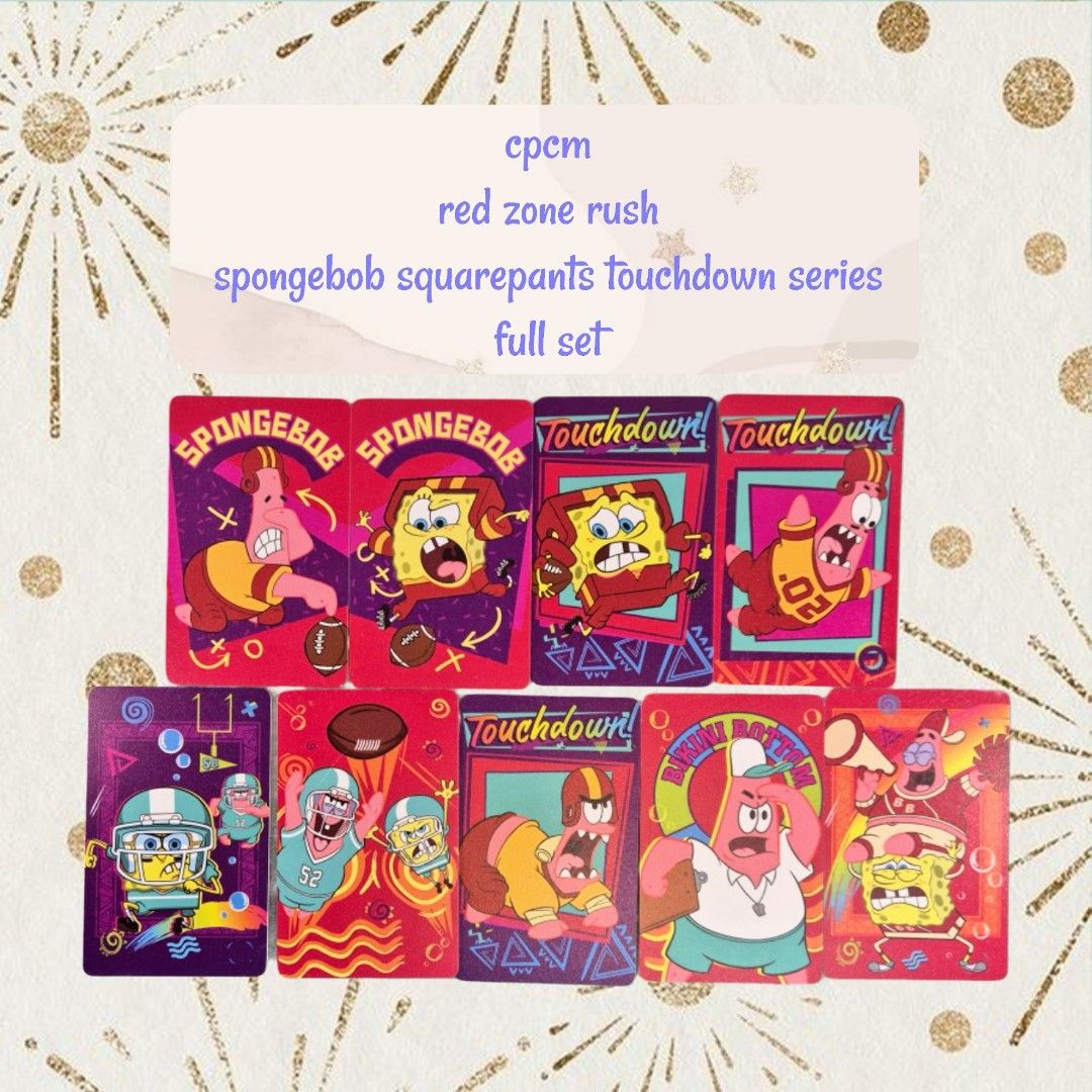 WTS CPCM Cow play cow moo Nickelodeon Red Zone Rush Spongebob Squarepants Touchdown Series ...