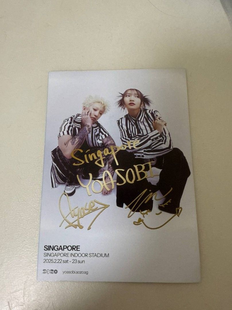YOASOBI 2025 ASIA tour Vip Merchandise, Hobbies & Toys, Memorabilia ...