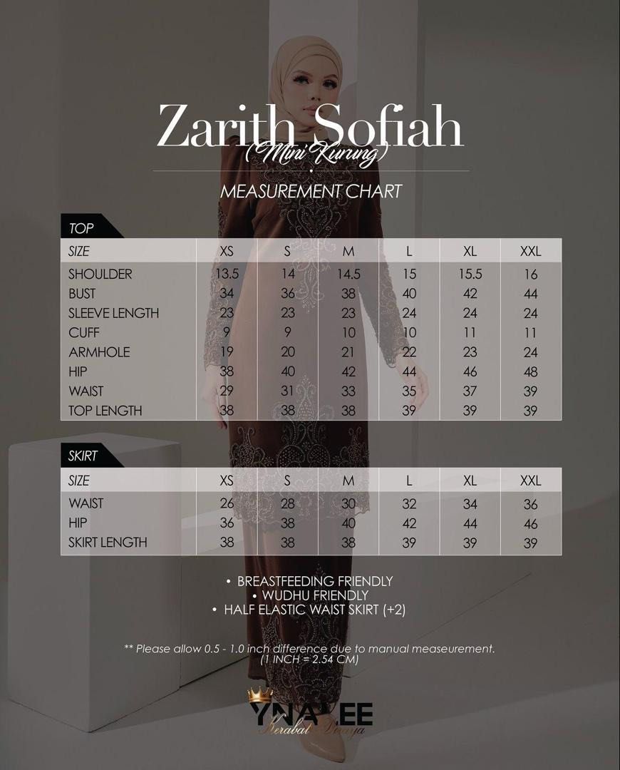 Zarith Sofiah by Ynalee, Women's Fashion, Muslimah Fashion, Baju Kurung & sets on Carousell