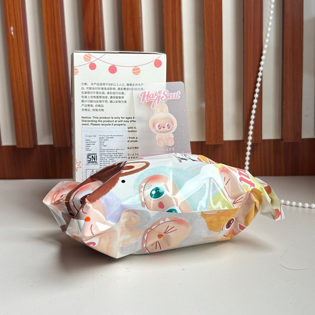 (100% ORI POPMART) LABUBU V2 HAVE A SEAT DADA SEALED FOIL, Toys ...