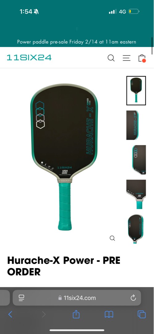 11six24 hurache power pickleball paddle, Sports Equipment, Sports ...
