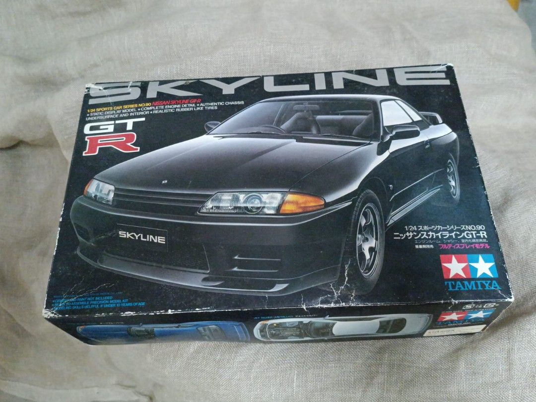 1/24 Tamiya Nissan Skyline GT-R Model Kit 1989 Vintage, Hobbies & Toys ...