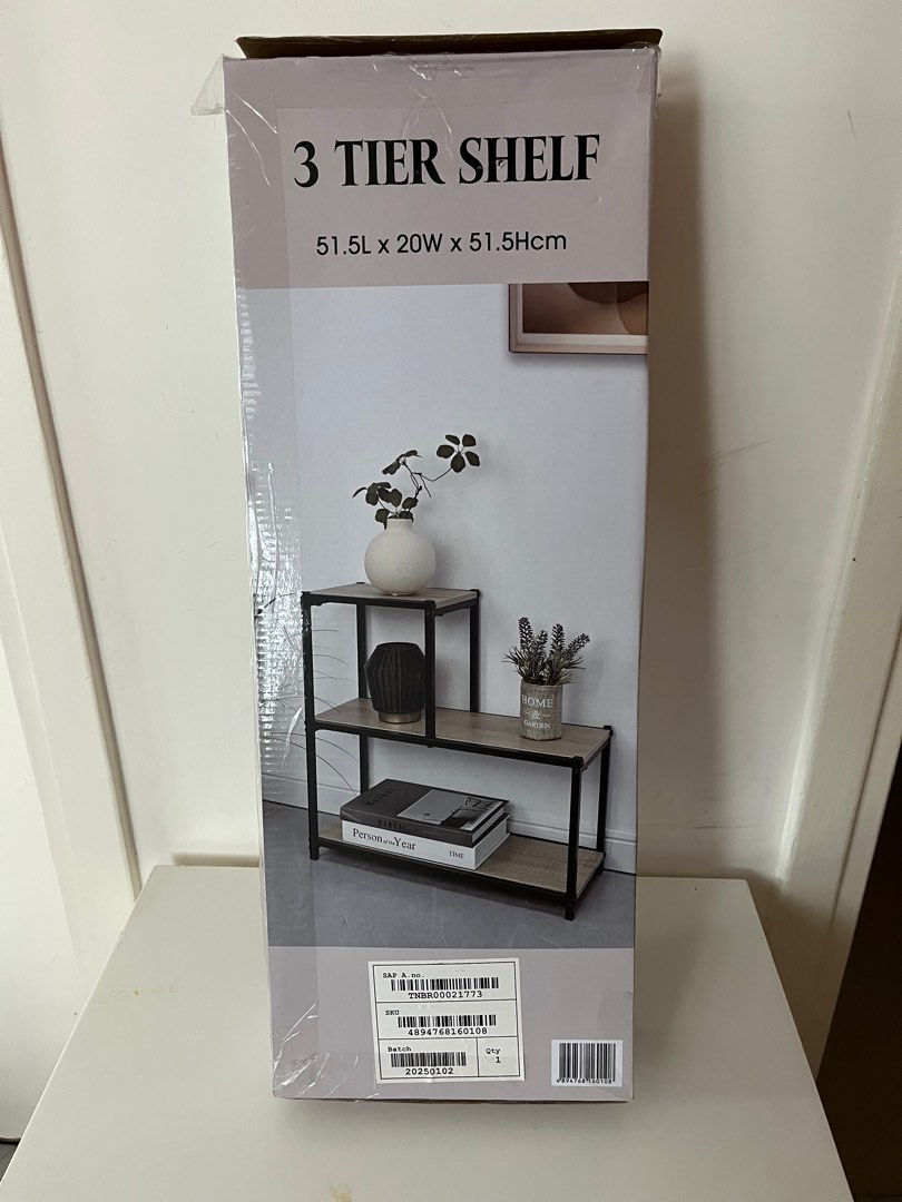 3層置物架 3-Tier Shelf/Rack, 傢俬＆家居, 傢俬, 櫃子、組合櫃及置物架 - Carousell