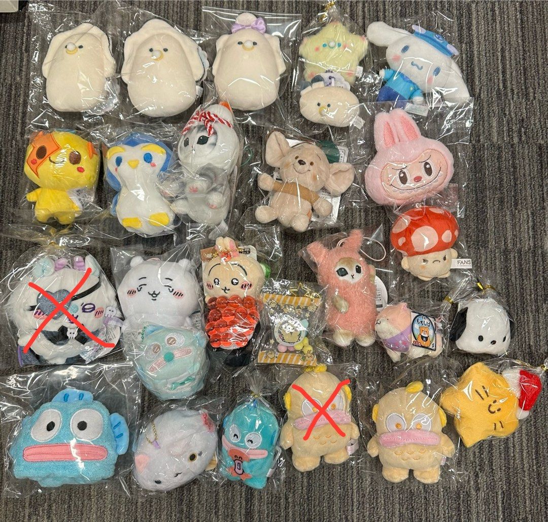 全新 公仔 吉伊卡哇 生蠔bb 勞蘇 生日兔哥 usagi mufosand 水怪 hello kitty 吊飾 掛飾, 興趣及遊戲, 玩具 ...