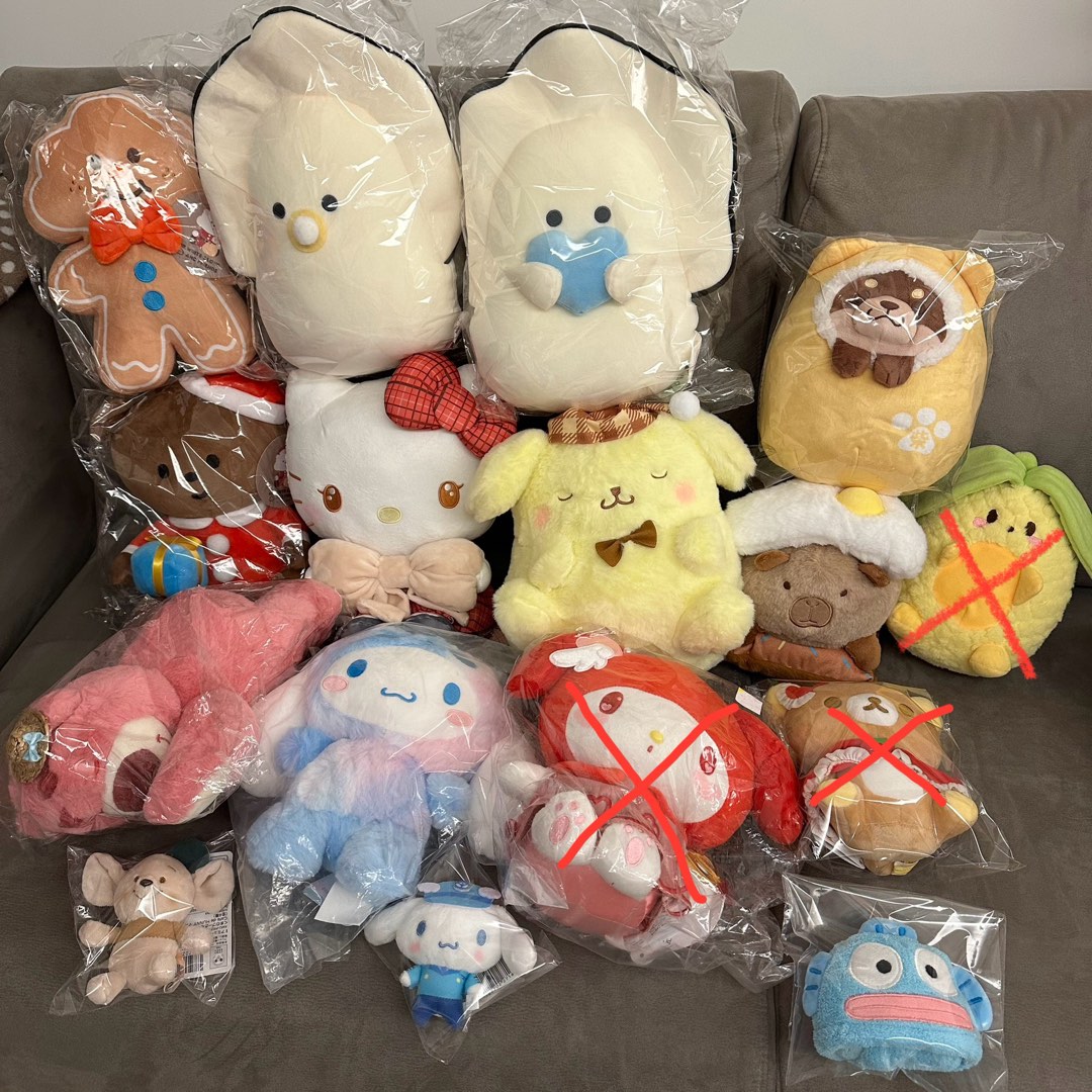 全新 公仔 吉伊卡哇 生蠔bb 勞蘇 生日兔哥 usagi mufosand 水怪 hello kitty 吊飾 掛飾, 興趣及遊戲, 玩具 ...