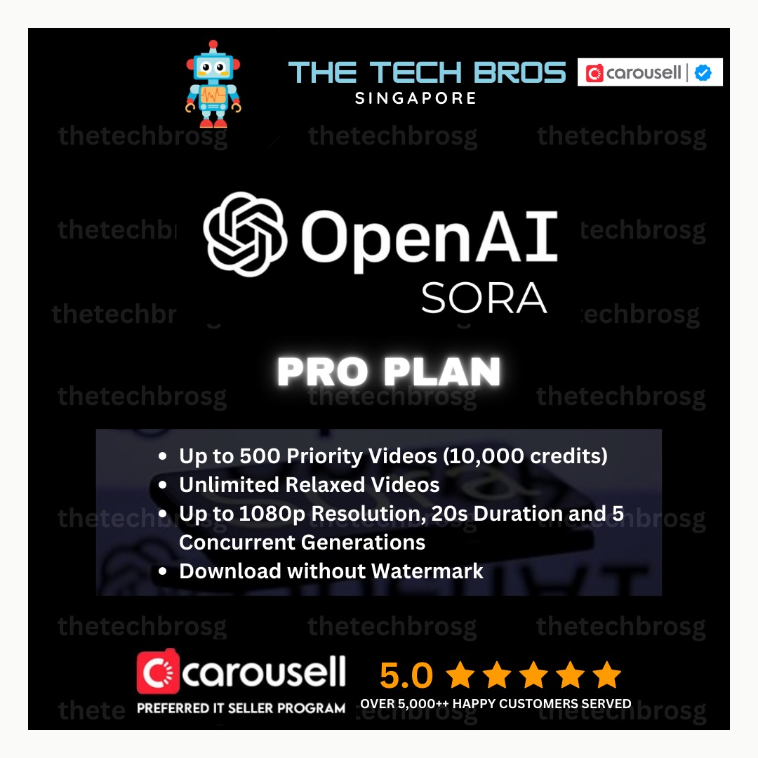 ⭐️ OpenAI Sora AI Pro Plan Gift Card - Video Generator ⭐[Thetechbrosg ...