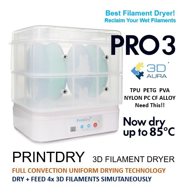 🌟 PrintDry DRYER PRO 3 Convection 3D Filament Dryer System Flashforge ...