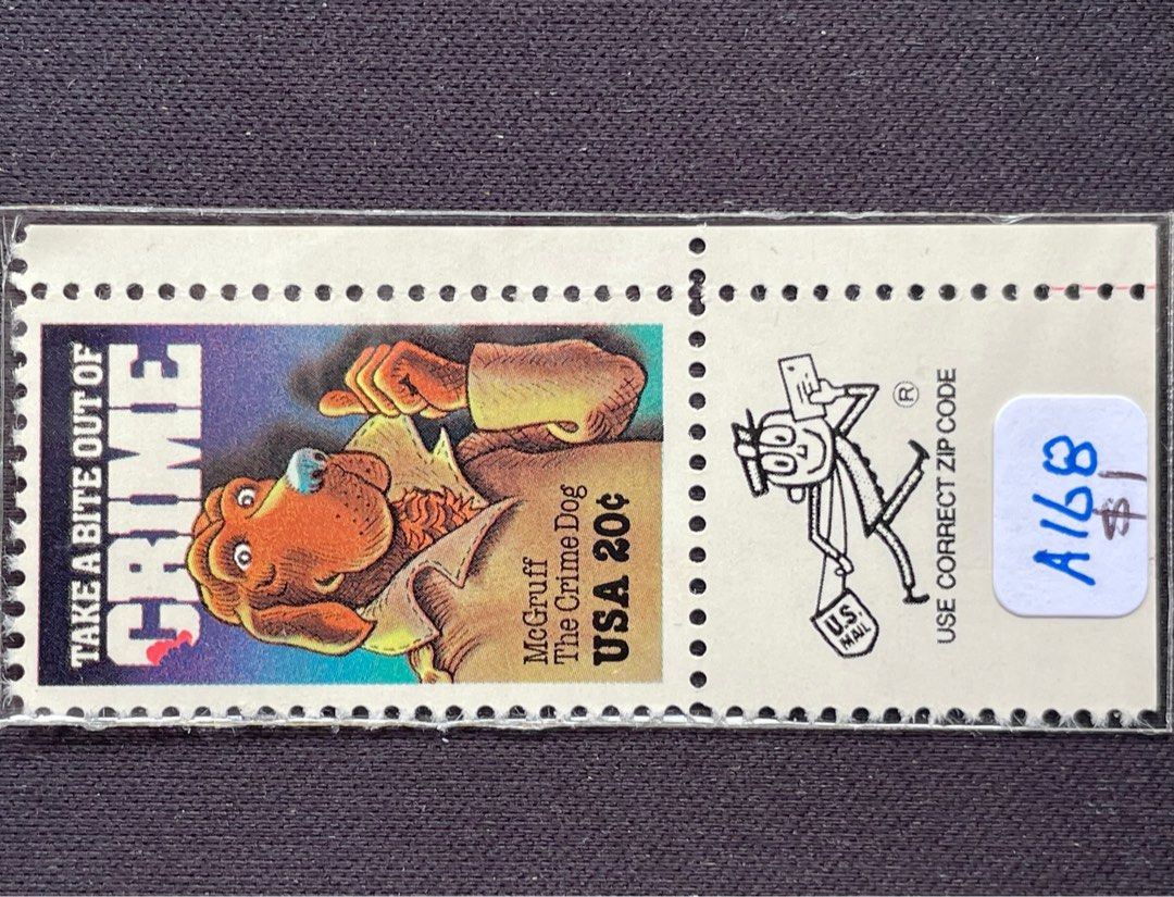 A168 - USA McGruff The Crime Dog - Take A Bite Out Of Crime Bottom ...