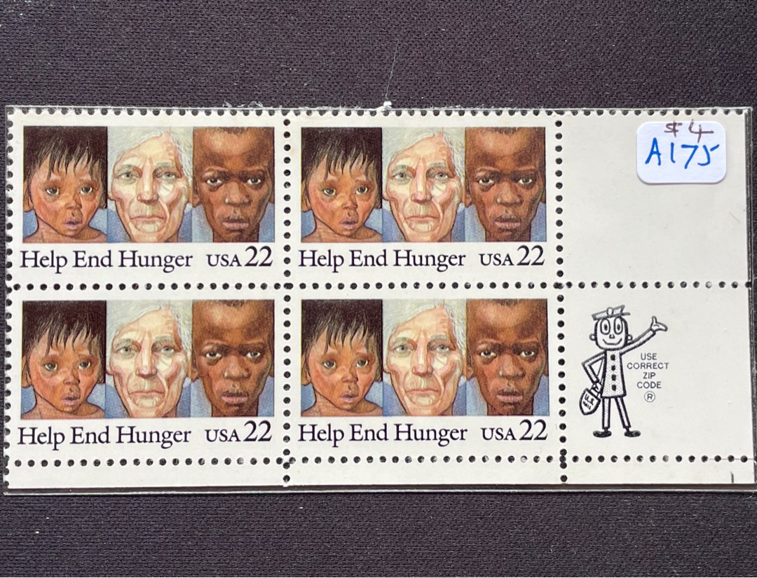 A175 - USA Help End Hunger Bottom Right Block With Margins ...