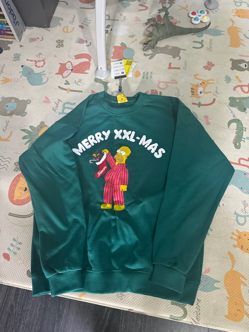 adlv x simpsons sweater, Men's Fashion, Tops & Sets, Hoodies on Carousell