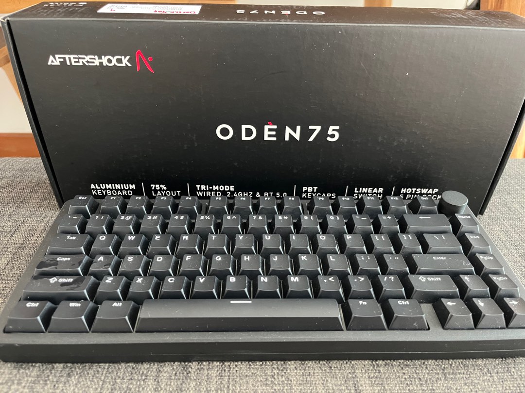 Aftershock oden 75 mechanical keyboard black, Computers & Tech, Parts ...